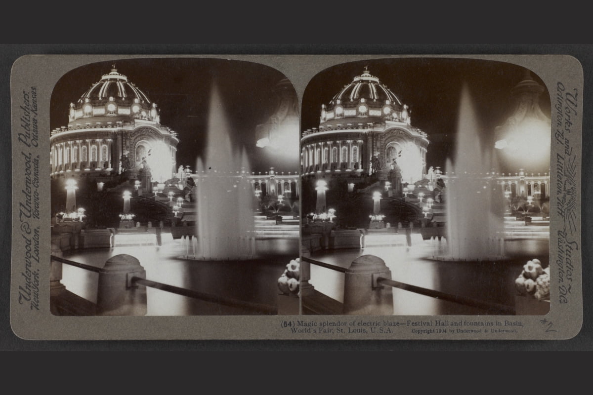 Print: Magic Splendor Of Electric Blaze - Festival Hall And Fountains ...
