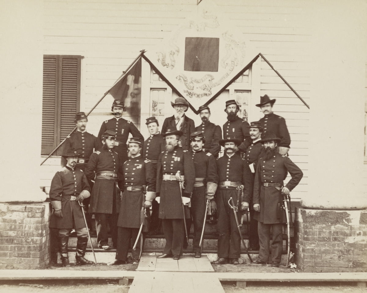 Print: Major General D. B. Birney And Staff, circa 1864 - Walmart.com