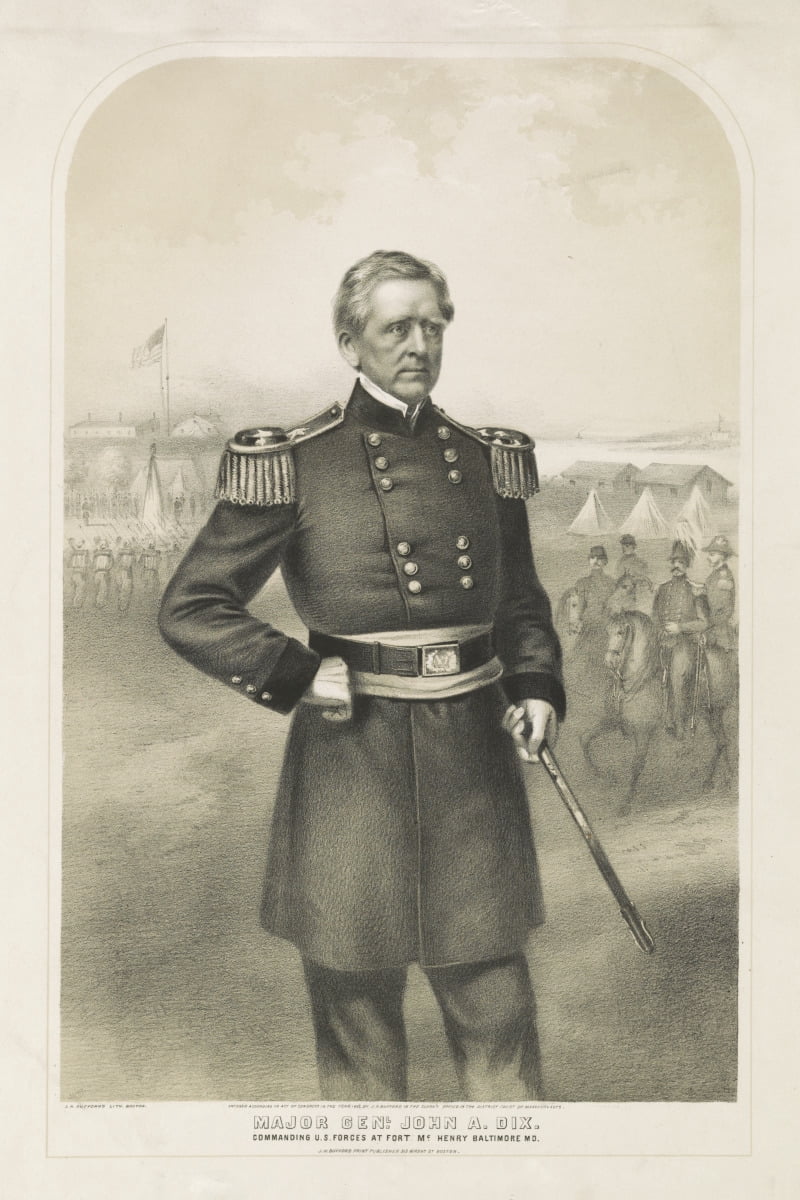Print: Major Genl. John A. Dix - Walmart.com