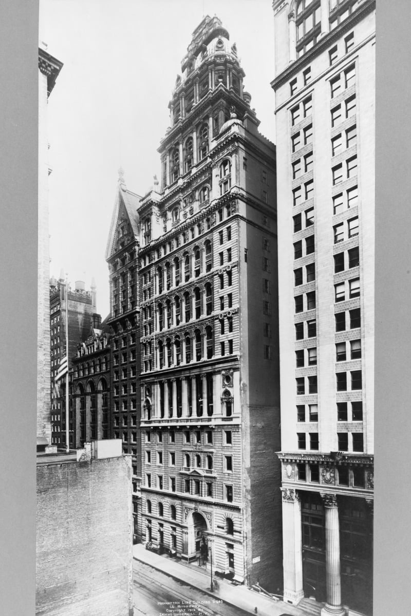 Print: Manhattan Life Building, 66 Broadway, 1912 - Walmart.com