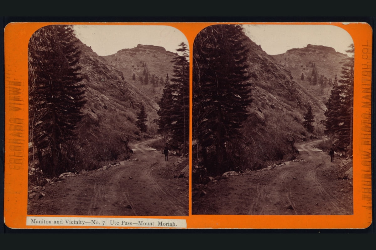 Print: Manitou And Vicinity. Ute Pass, Mount Moriah, circa 1874 ...