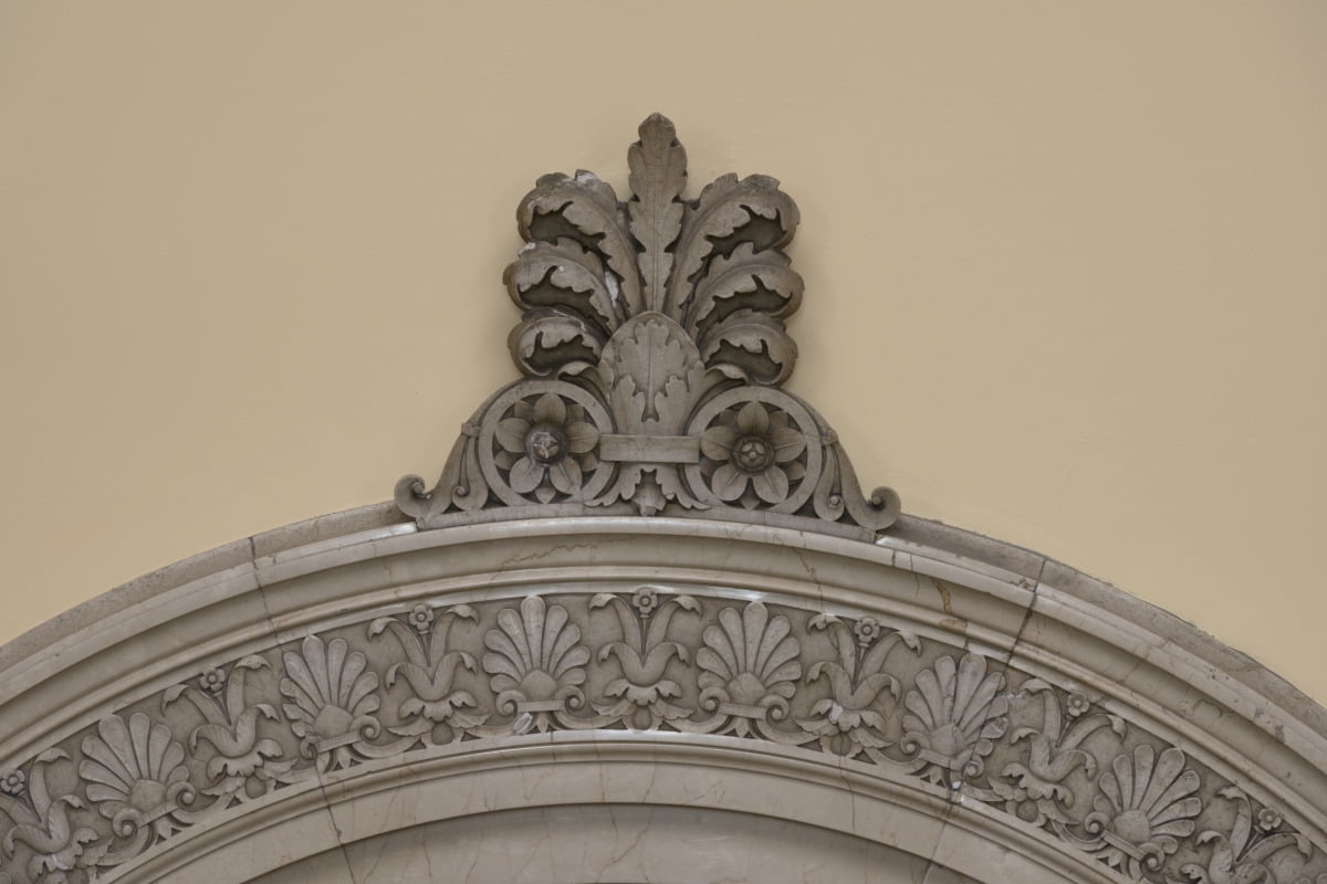 Print: Marble Details At The William H. Welch Medical Library, The ...