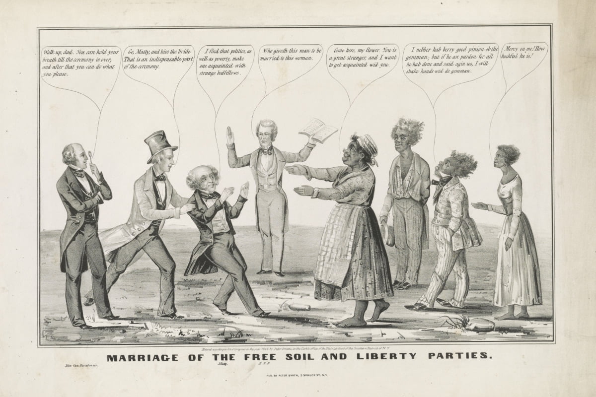 Print: Marriage Of The Free Soil And Liberty Parties, 1848 - Walmart.com
