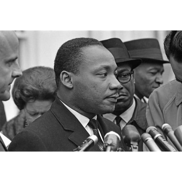 Print: Martin Luther King, Jr., Head-And-Shoulders Portrait, Facing ...