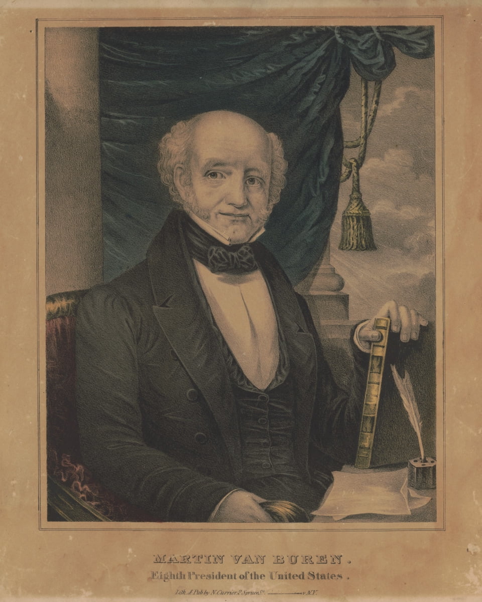 Print: Martin Van Buren: Eighth President Of The United States, circa ...