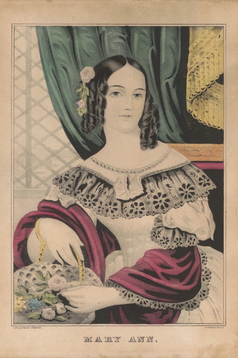 Print: Mary Ann, circa 1835 - Walmart.com