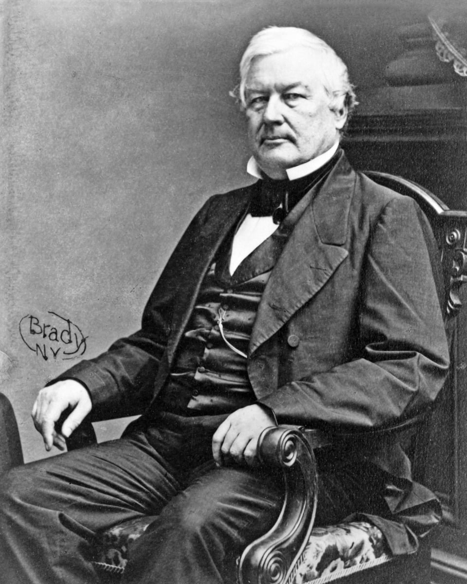 Print: Millard Fillmore, Three-Quarter Length Portrait, Seated, Facing ...