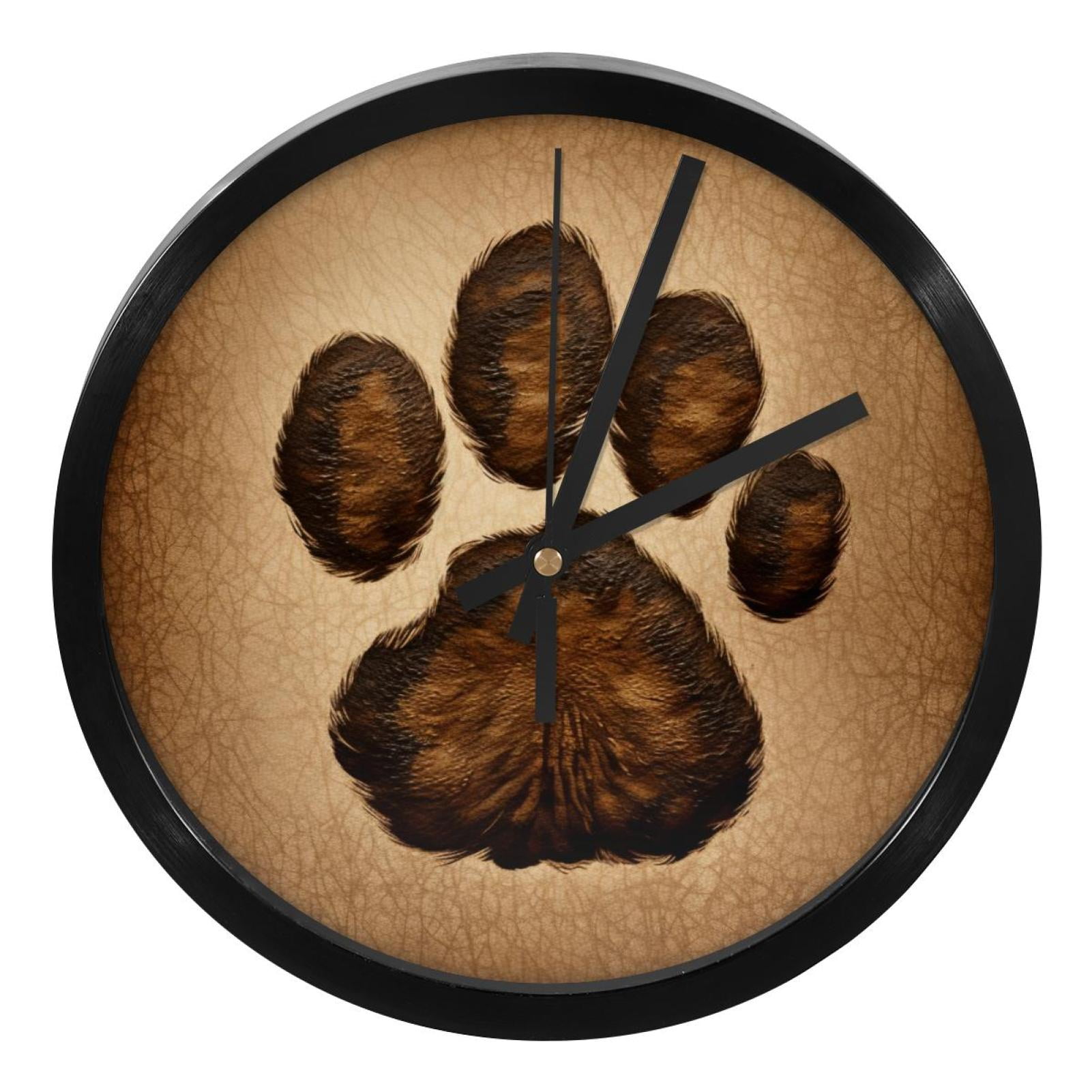 Print Modern 9.8 Inch Wall Clock, Silent Non-Ticking Round Digital ...