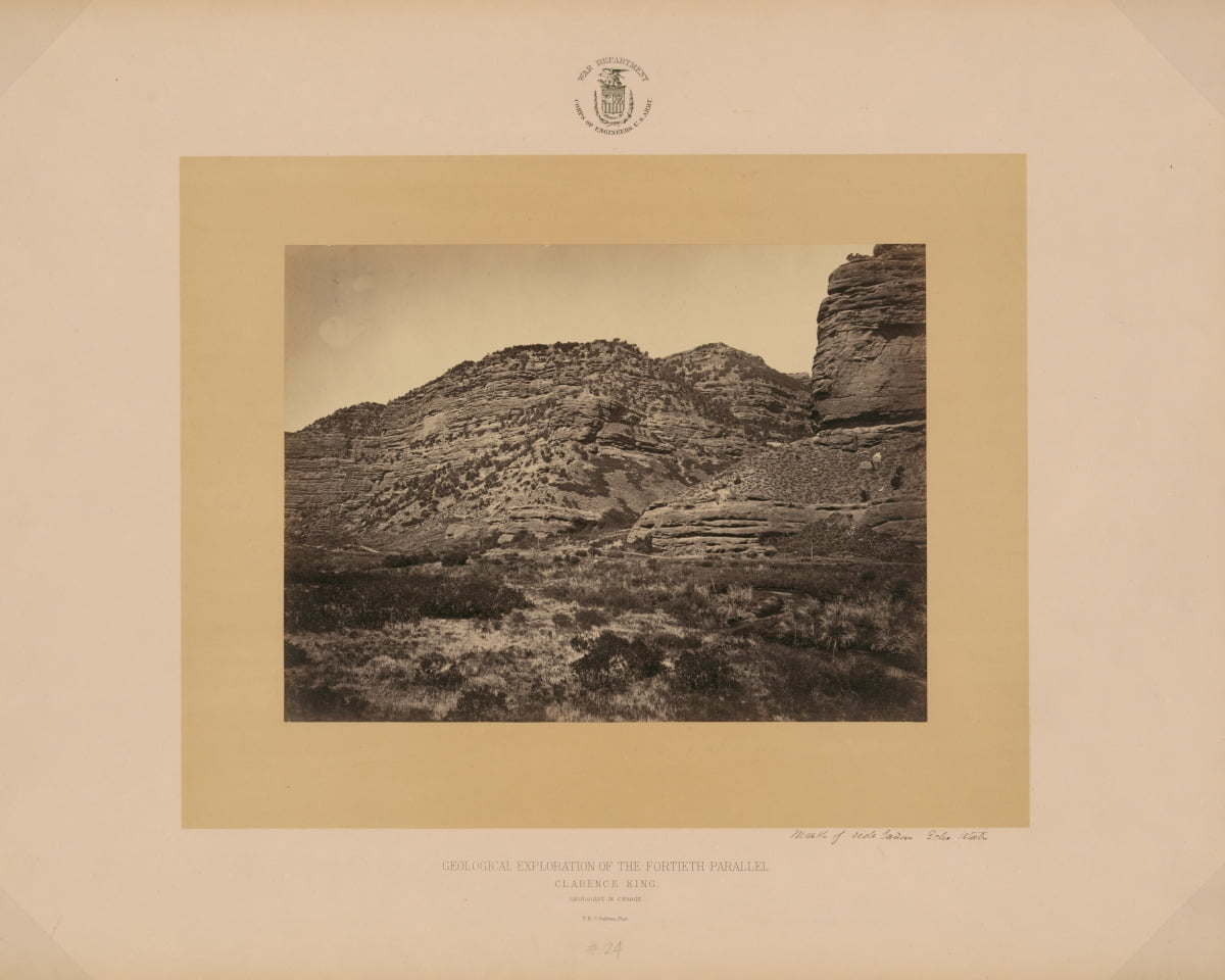 Print: Mouth Of Side Canon Echo, Utah, 1869 - Walmart.com