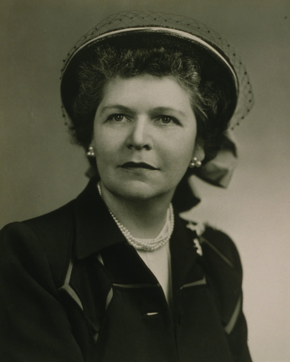 Print: Mrs. Georgia Neese Clark, Head-And-Shoulders Portrait, Facing ...