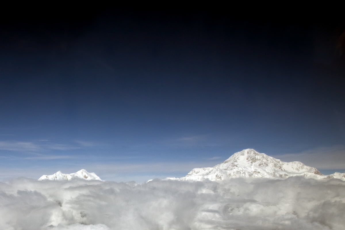 Print: Mt. Foraker, Mt. Hunter, Mt. Mckinley Mountains (In Order Fom ...