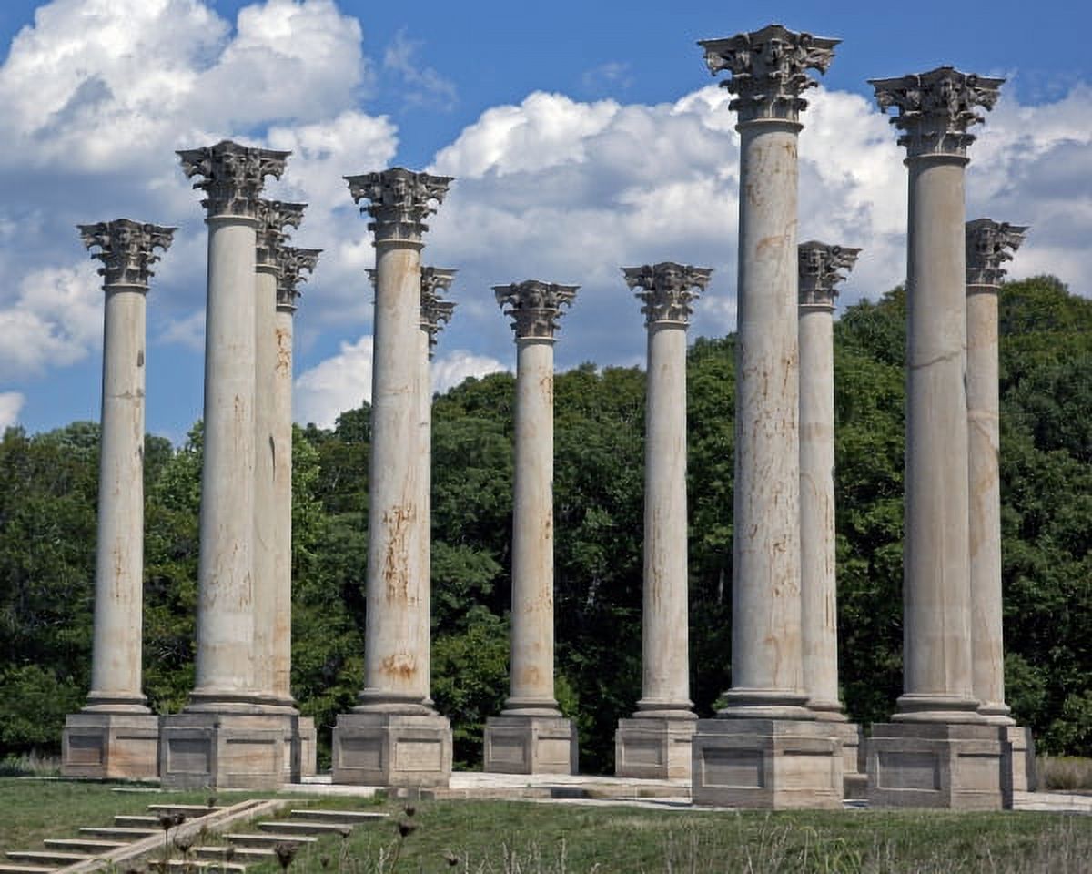 Print: National Capitol Columns At The United States National Arboretum ...
