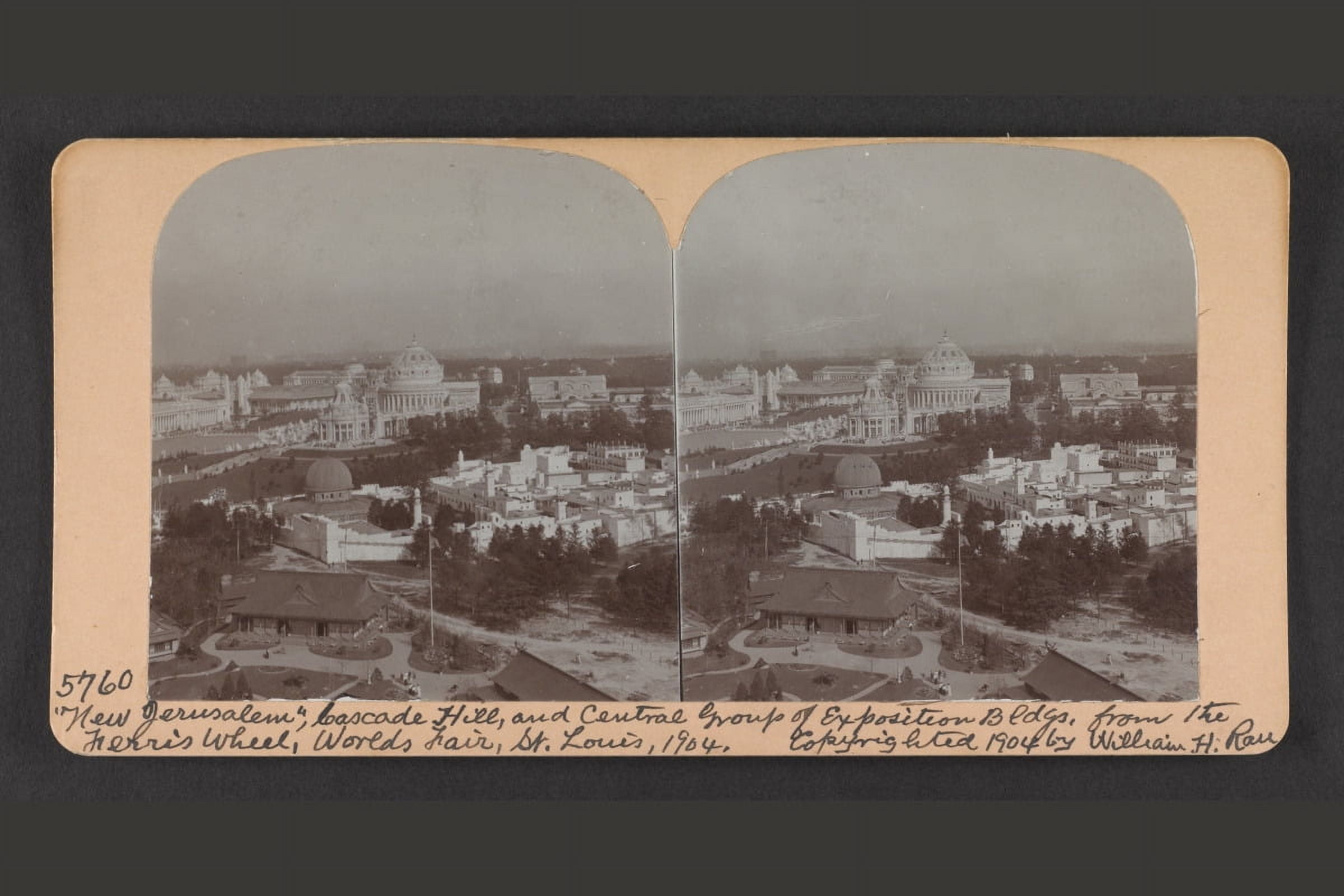 Print: New Jerusalem, Cascade Hill, And Central Group Of Exposition ...