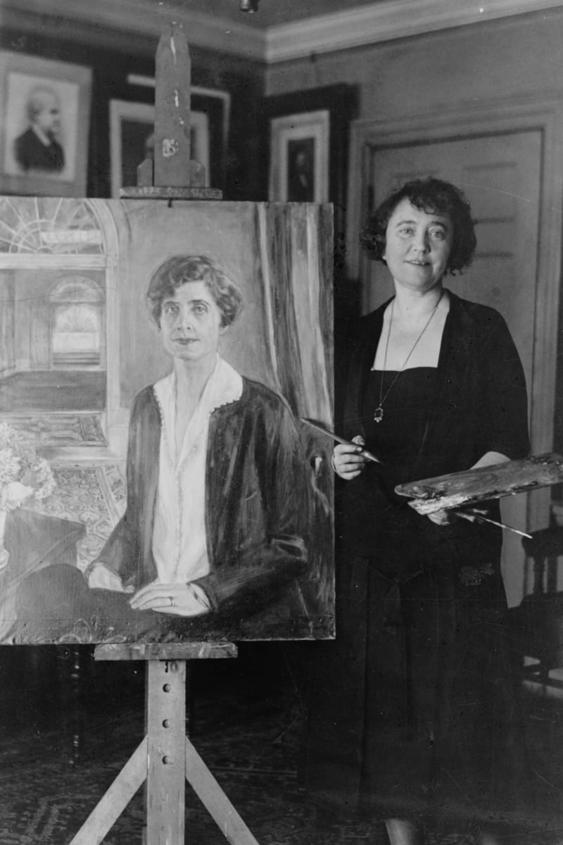 Print: New Portrait Of Mrs. Coolidge Likely To Adorn White House ...