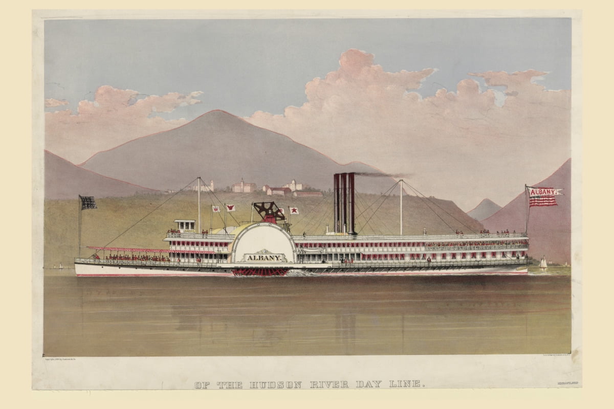 Print: Of The Hudson River Day Line - Walmart.com