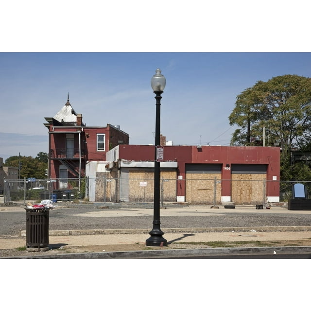 Print: Old Gas Station Located Near Intersection Of Maryland Ave. And ...