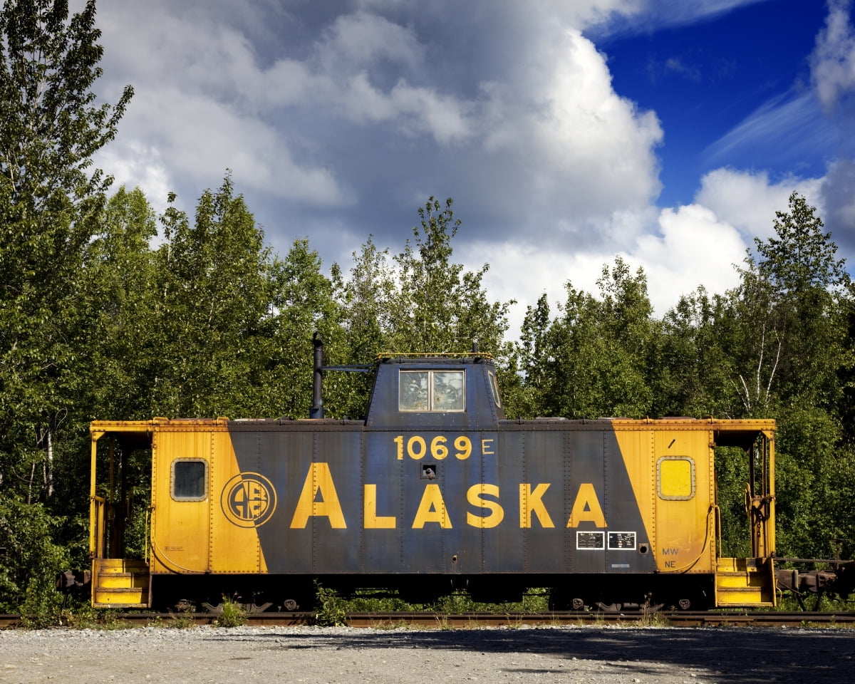 Print: Old Railroad Box Car, Alaska - Walmart.com