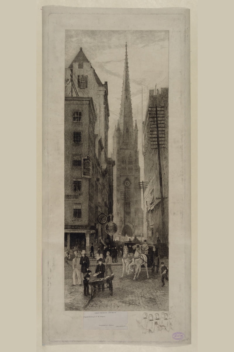 Print: Old Trinity Church, 1887 - Walmart.com