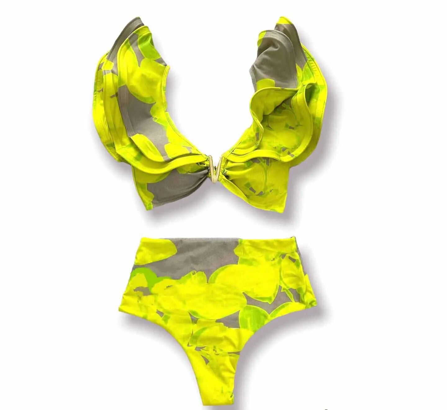 Print One Piece Swimwear Cover Up Women Swimsuit Patchwork Bathing Suit ...