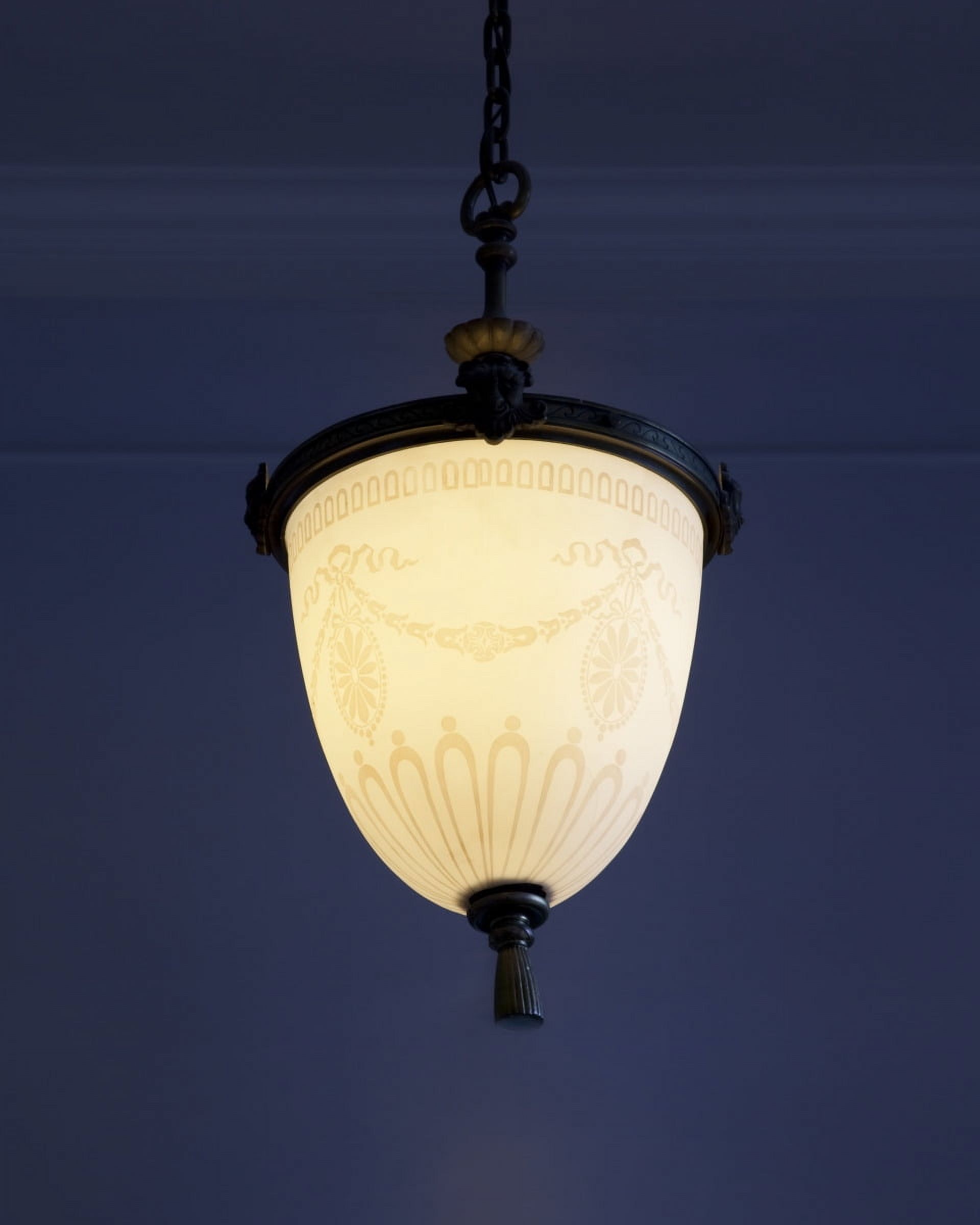 Print: Original Lighting Fixture In The Lobby, Richard B. Anderson ...