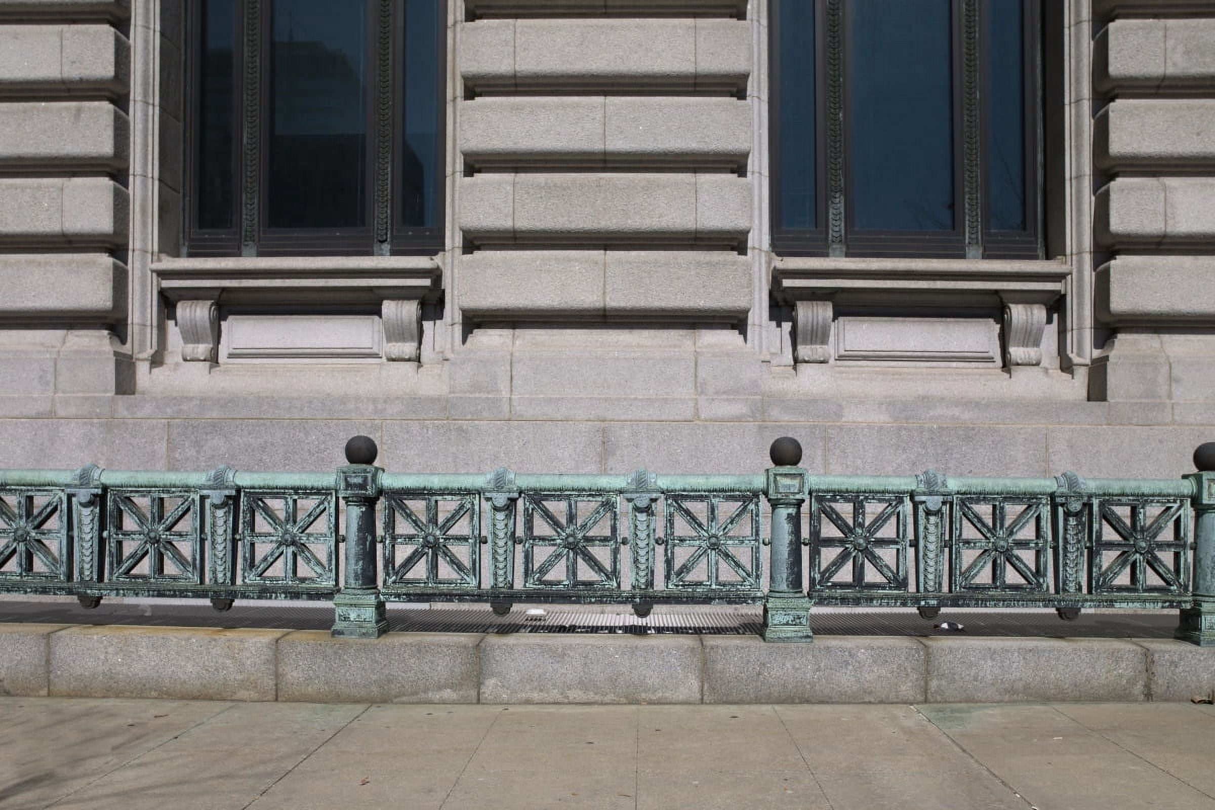 Print: Ornamental Railing, Howard M. Metzenbaum U.S. Courthouse ...