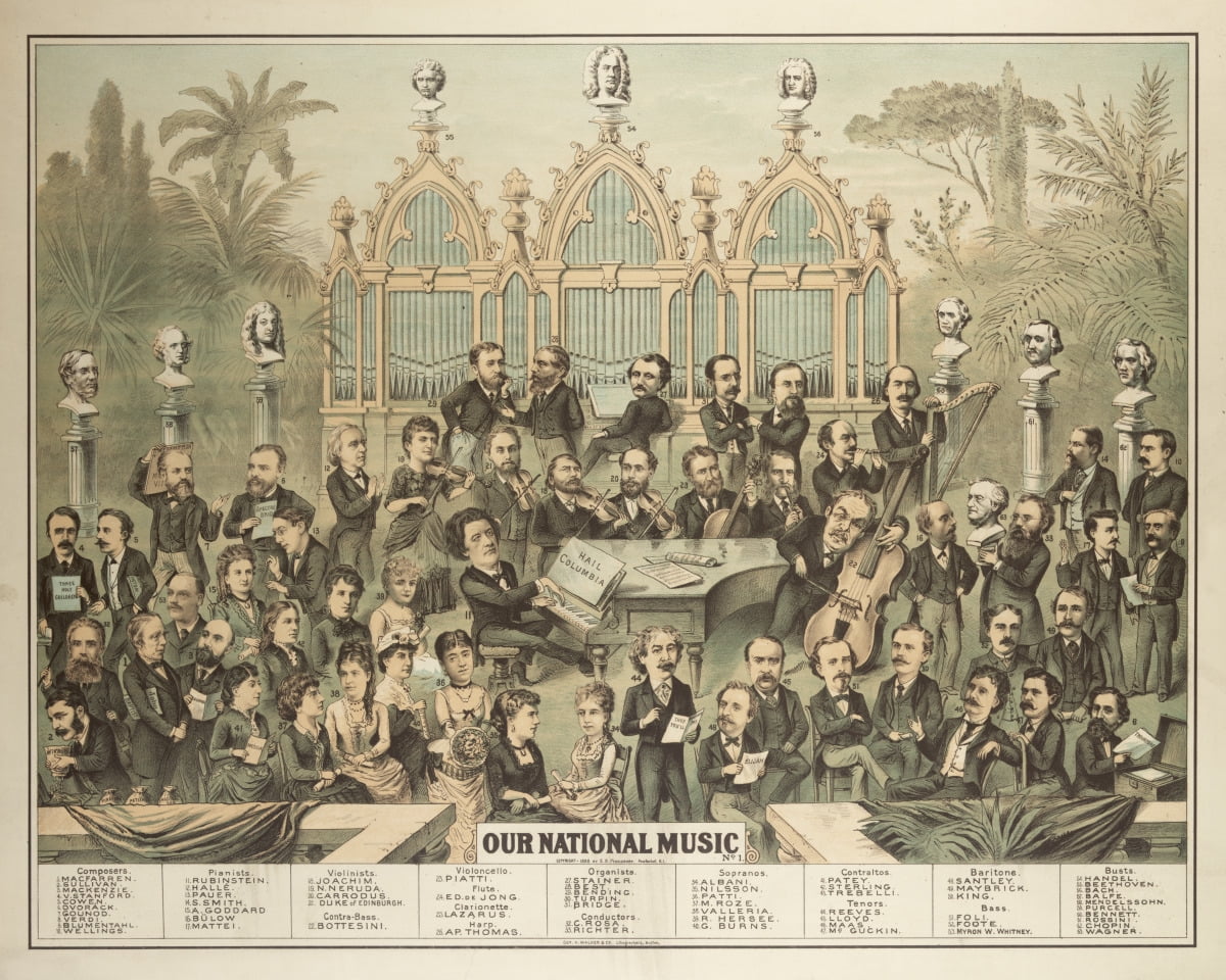 Print: Our National Music, 1888 - Walmart.com