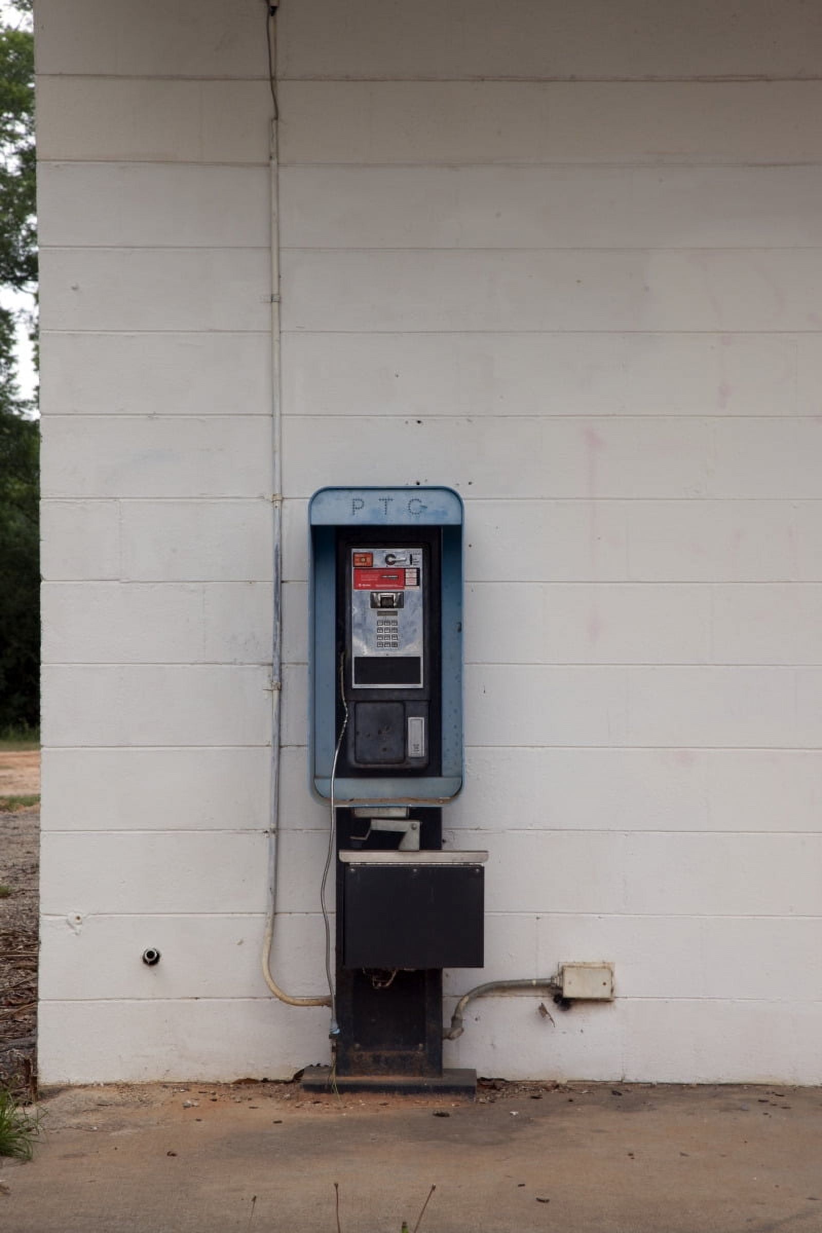 Print: Outdoor Pay Phone Along The Road In Alabama, 2010 - Walmart.com
