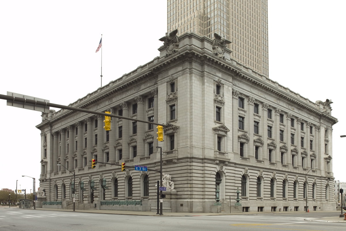 Print: Overview, Southeast, Howard M. Metzenbaum U.S. Courthouse ...