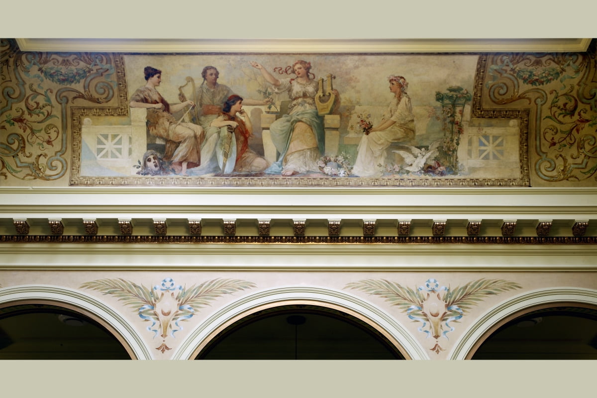 Print: Painting Poetry In South Atrium Ceiling Of Federal Complex, Erie ...