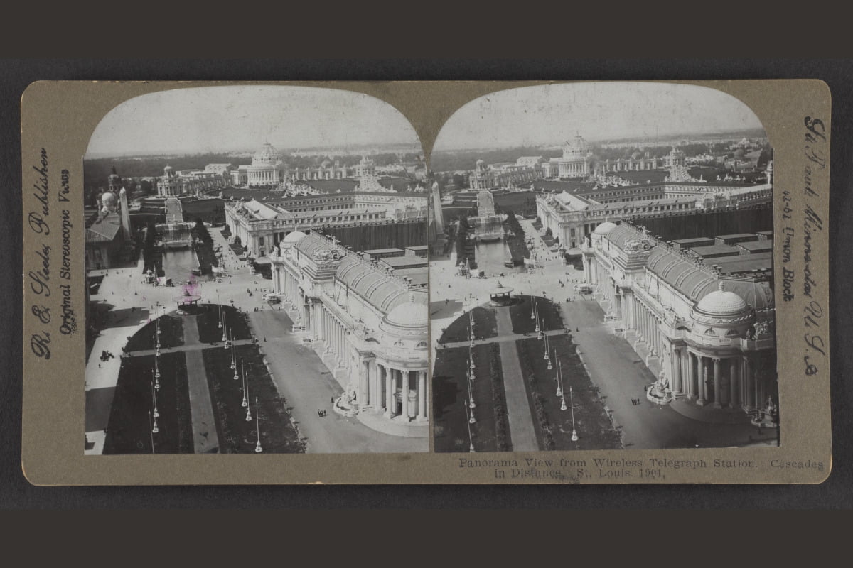 Print: Panorama View From Wireless Telegraph Station. Cascades In ...