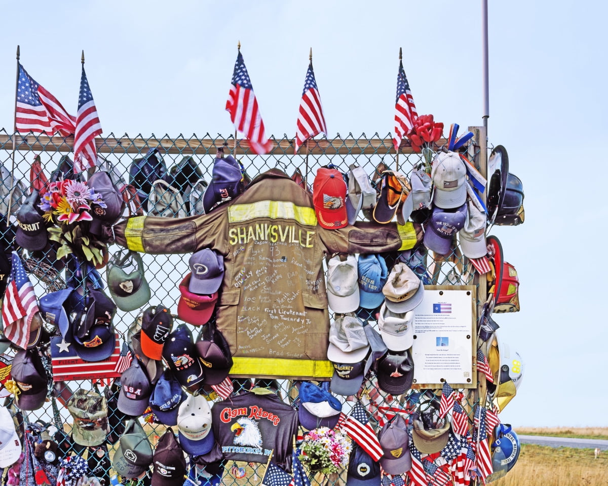 Print: Part Of An Informal Memorial To The Victims Of United Flight 93 ...