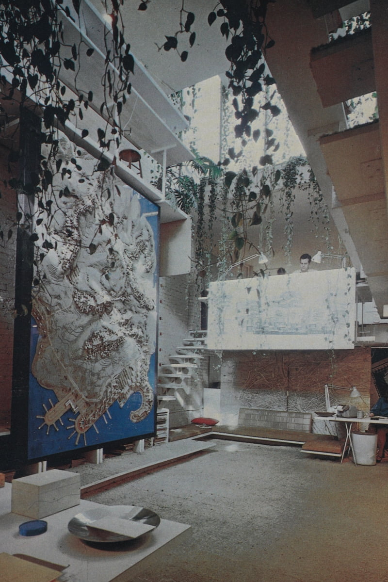 Print: Paul Rudolph's Architectural Office In Manhattan. View Of ...