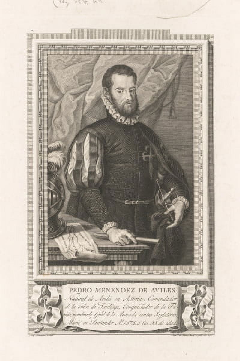 Print: Pedro Menendez De Aviles, 1791 - Walmart.com