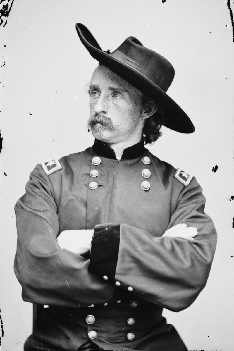 Print: Portrait Of Maj. Gen. (As Of Apr. 15, 1865) George A. Custer ...