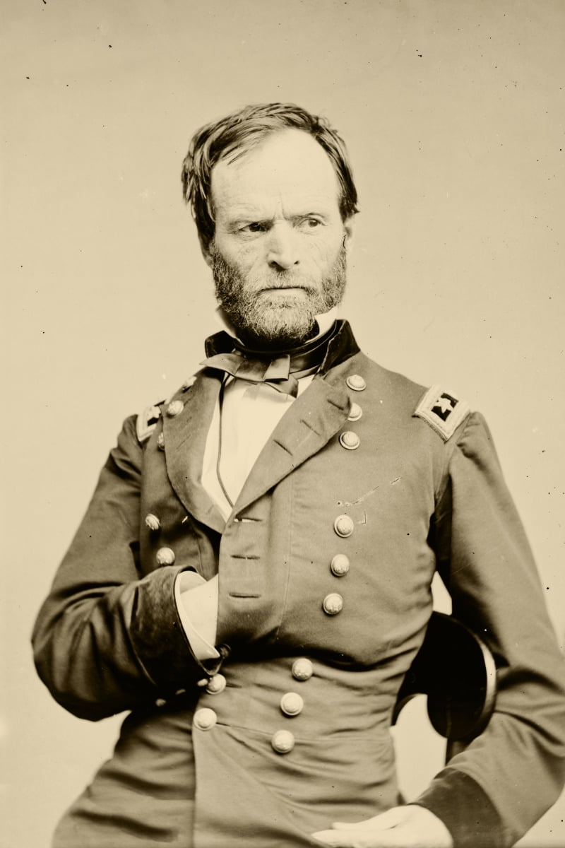 Print: Portrait Of Maj. Gen. William T. Sherman, Officer Of The Federal ...