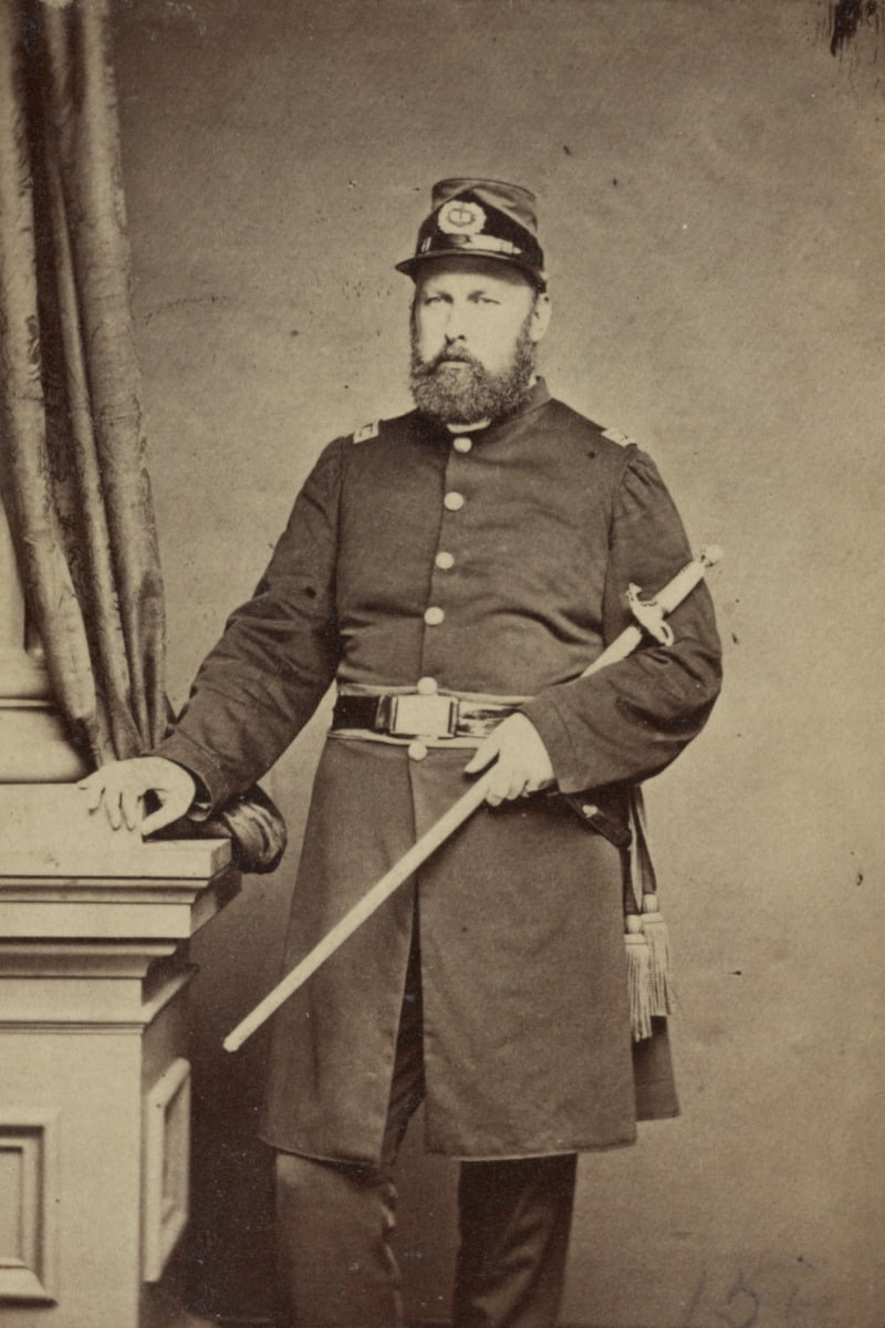 Print: Portrait Of Union Officer Holding A Sword In His Arm, circa 1861 ...