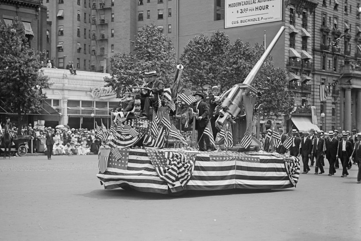 Print: Preparedness Parade. Float With Guns, 1916 - Walmart.com