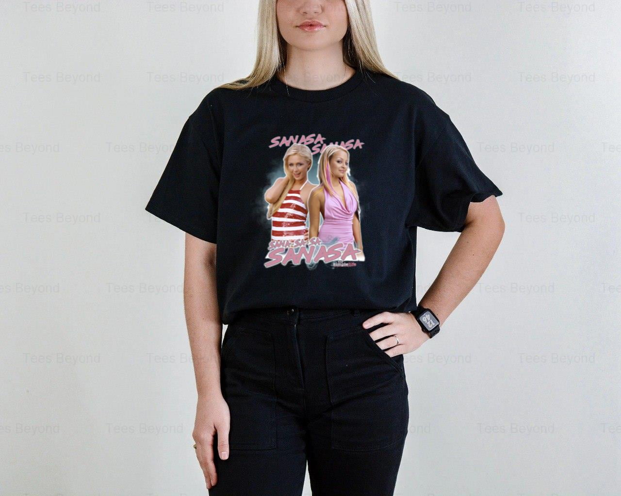 Print Pulse 98 The Simple Life T-Shirt Paris Hilton, Nicole Richie, Art, Noughties, Reality TV ...