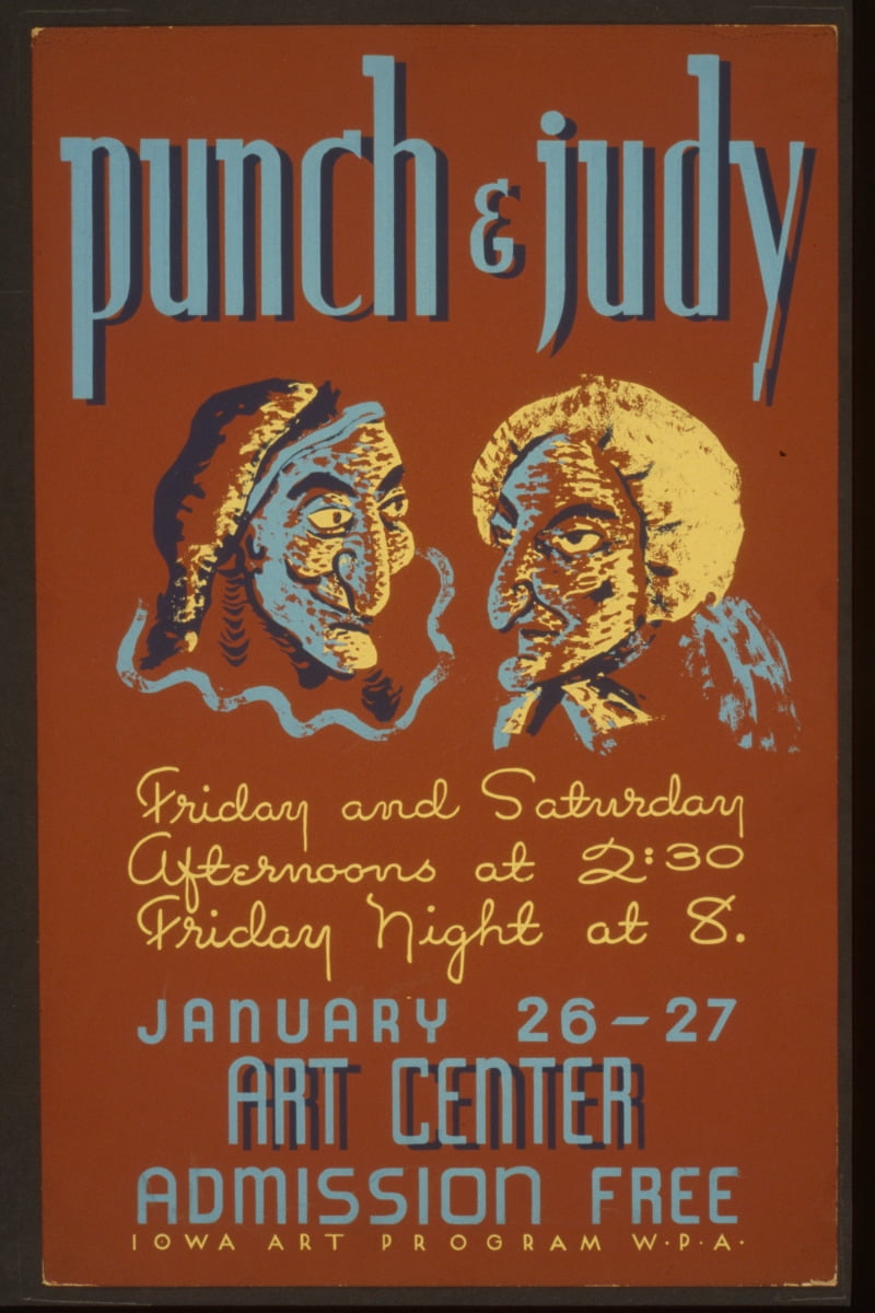 Print: Punch & Judy, 1940 - Walmart.com