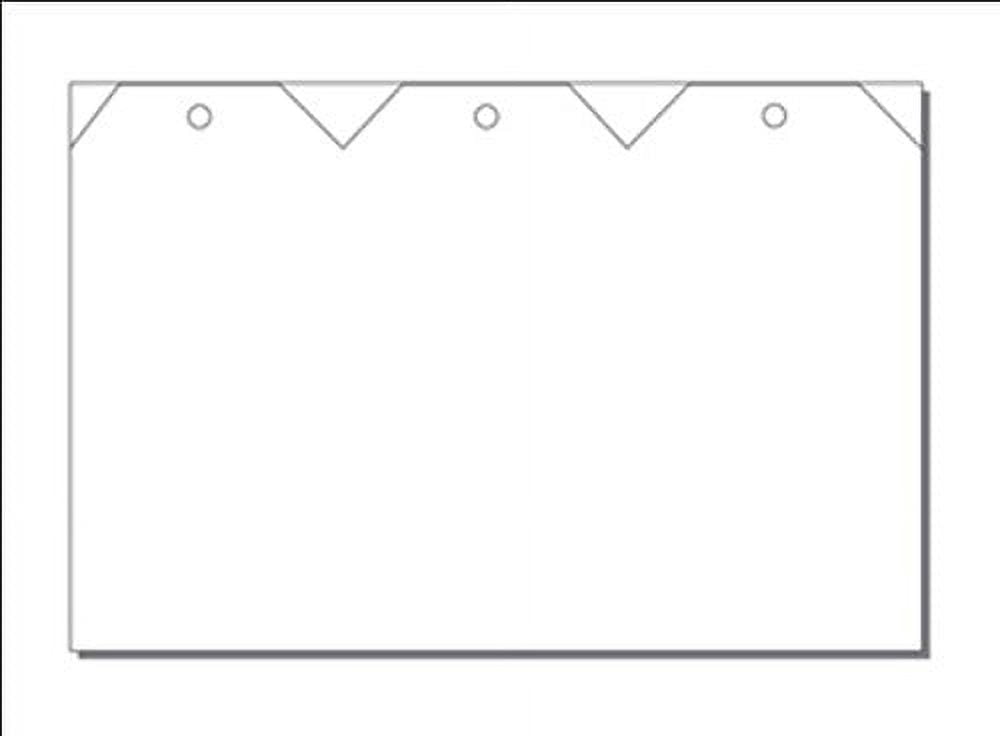 Print-Ready #4 Tags, Die-Cut w Hole (2-1/8" x 4-1/4"), 4-UP on 8-1/2" x ...