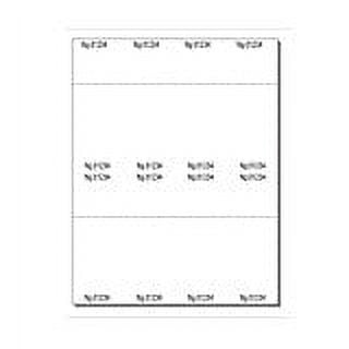 Print-Ready Blank Ticket Sheets, 8-1/2" x 11", 8 Tickets Per Sheet ...