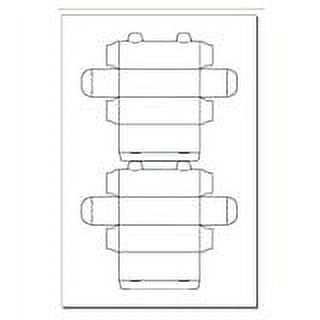 Print-Ready Die-Cut Product Box (5" x 1-11/16" x 1-11/16"), 2-UP, on ...