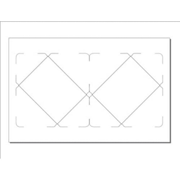 Print-Ready Envelope, All-in-One (5-3/4" x 4-1/2"), 2-UP, Die-Cut on 11 ...