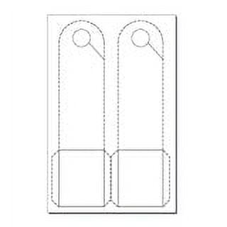 Print-Ready Pocket Door Hanger (4-7/8" x 11"), 2-UP, Perforated, on 11 ...