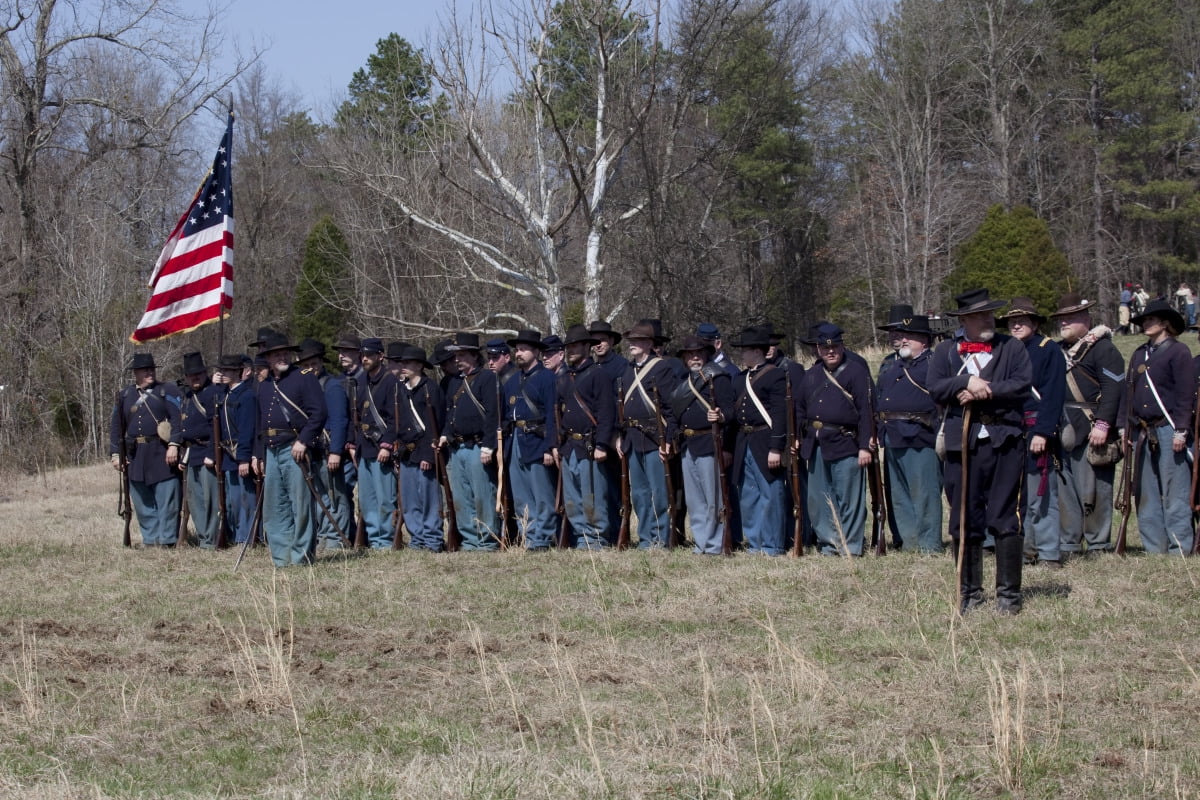 Print: Reenactment Of Civil War Siege Of April 1862, Bridgeport ...