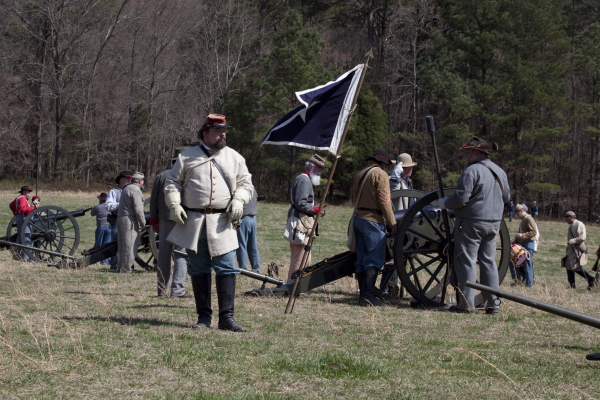 Print: Reenactment Of Civil War Siege Of April 1862, Bridgeport ...