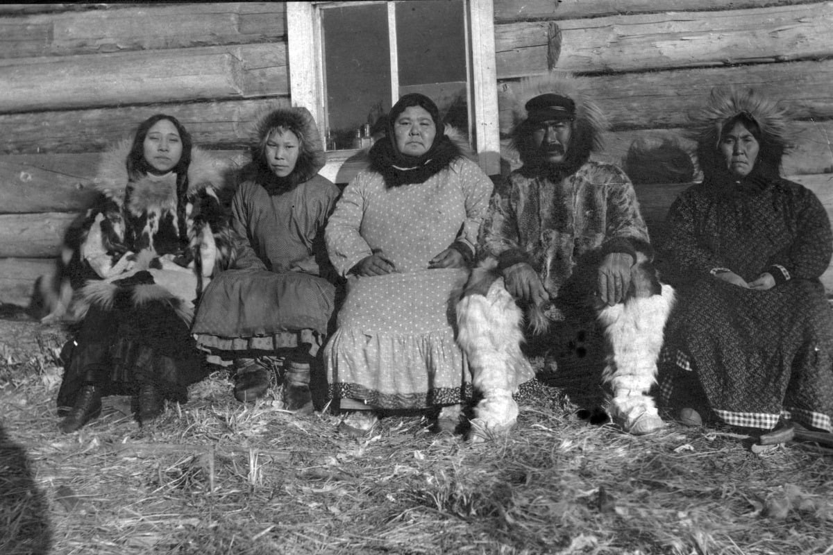 Print: Reindeer Mary And Her Husband (And Family?), circa 1900 ...