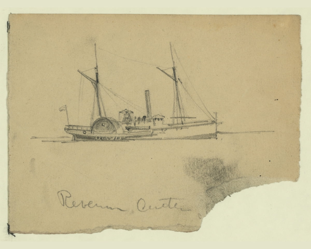 Print: Revenue Cutter, circa 1860 - Walmart.com