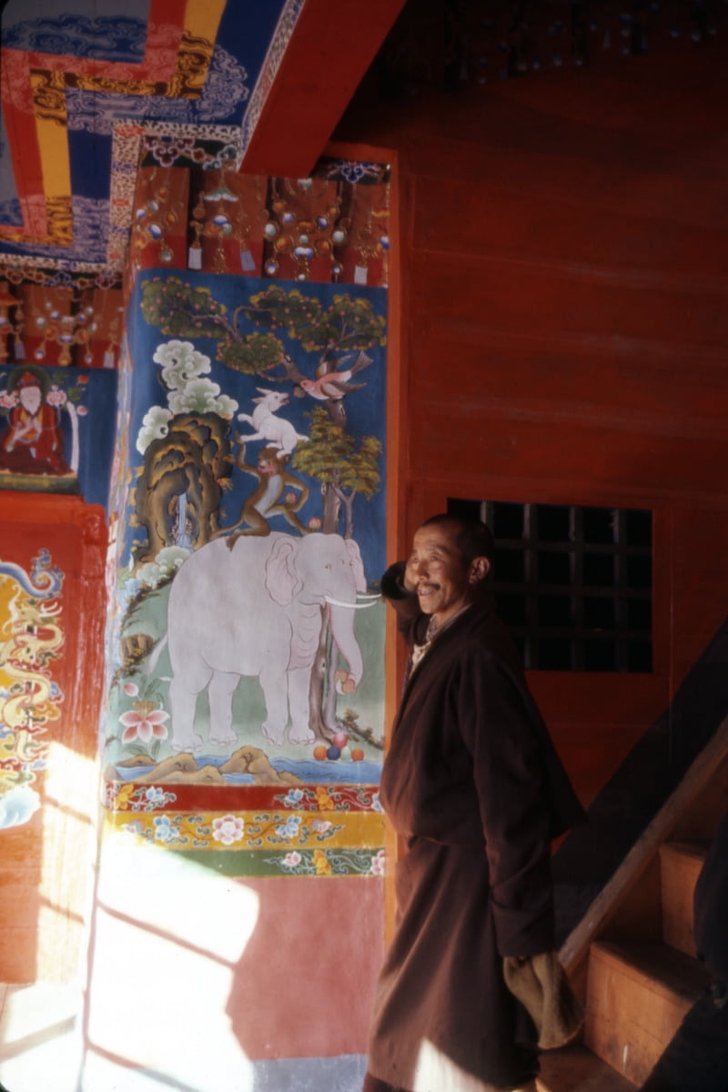 Print: Rinchen In Lachung Monastery - Wall - Allegorical Painting ...