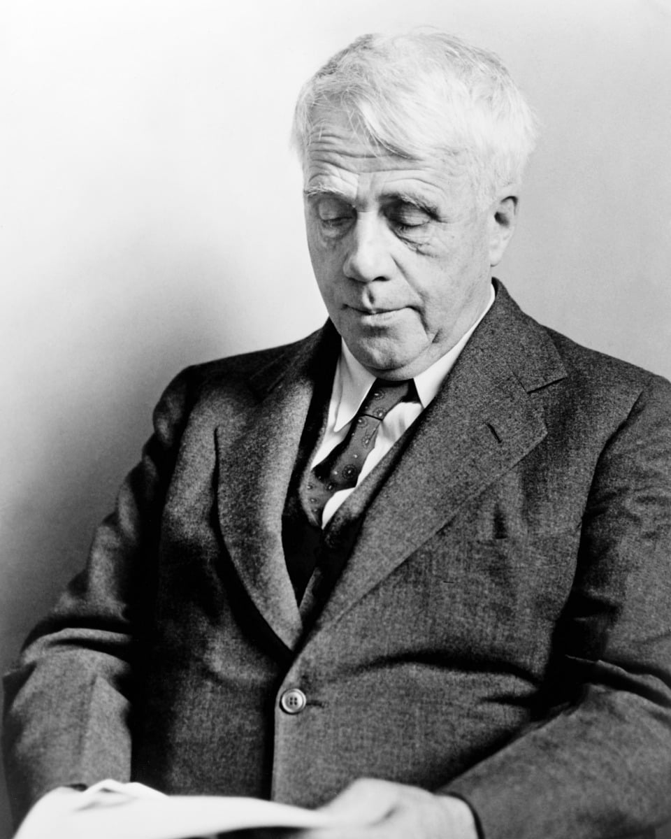 Print: Robert Frost, Half-Length Portrait, Reading, 1941 - Walmart.com